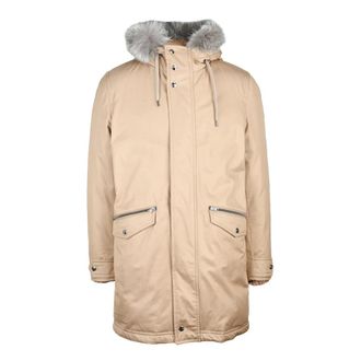 Herno Canvasjacke mit Pelzdetails - - Jackets - Herren - Beige - L