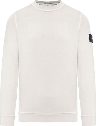 Stone Island Pull Col Rond - Cr&egrave;me