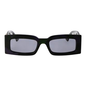 Gucci Rechteckige Sonnenbrille - - Accessories - Damen - Mehrfarbig - 53 MM