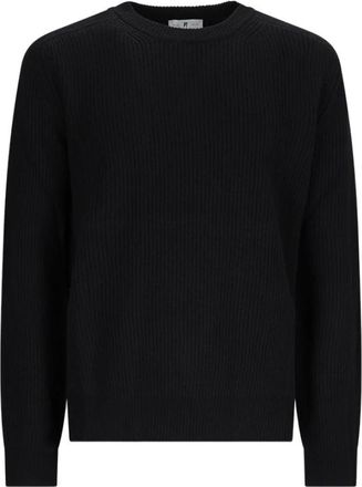 Pantaloni Torino Homme, Pulls, Noir, Taille: S Pull Col Rond Classique, Manches Longues