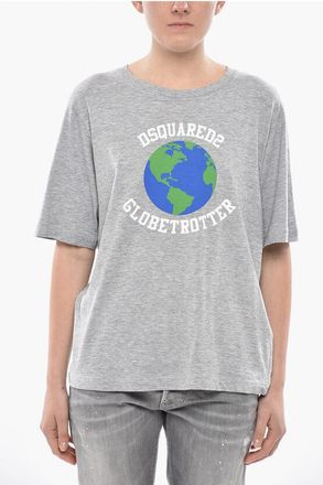 Dsquared2 Crewneck T-Shirt EASY FIT Printed size M