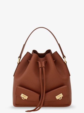 Ferragamo Leather Bucket Bag - FERRAGAMO - gender_Woman