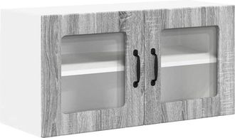 vidaXL vidaXL Armoire de cuisine Lucca Sonoma gris 80 x 31 x 40 cm