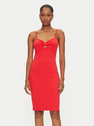 Only Sommerkleid Janna 15343601 Rot Slim Fit