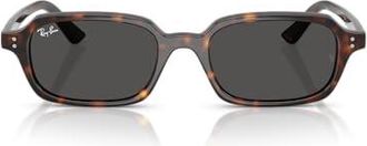 Ray-Ban Lunettes de soleil carr&eacute;es Zuri Rb4455, Havane/gris fonc&eacute;, 49 mm