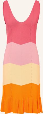 Oh April Oh April Strickkleid Jany Mit R&uuml;schen rot