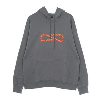 PROPAGANDA Flame Hoodie Grauer Langarm-Sweatshirt - - Sweatshirts & Hoodies - Herren - Grau - L