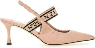 N&deg;21 Femme, Chaussures, Beige, Taille: 38 EU Slingback With Logo