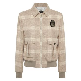 Billionaire Boys Club Wool Check Jacket Crest - - Jackets - Herren - Beige - 4XL