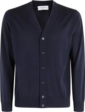 Paolo Pecora Homme, Pulls, Bleu, Taille: S Maglia Cardigan