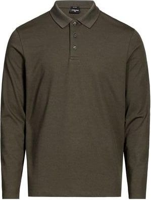 Strellson Langärmliges Polo aus Baumwollmischung von Strellson in Khaki