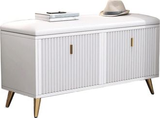 Generic Schuhbank for Den Eingangsbereich Mit Kissen - Platzsparende Aufbewahrung for Wohnzimmer, Flur, Foyer(B2,90cm)