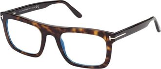 Tom Ford unisex, Accessoires, Multicolore, Taille: 52 MM Monture optique rectangulaire anti-lumi&egrave;re bleue