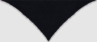 Ganni Echarpe Wool Lace Triangular Sky Captain