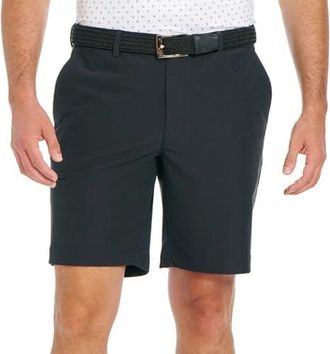 Greg Norman Greg Norman Short léger extensible à lavant plat pour homme - Tissu extensible dans les 4 sens, noir, 36