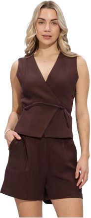 Notre-V Damen, Blusen & Hemden, Braun, 2XLGr&ouml;&szlig;e