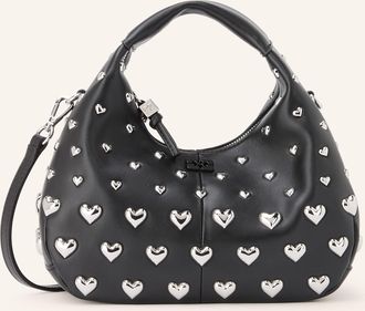 Ganni Handtasche Mit Nieten schwarz