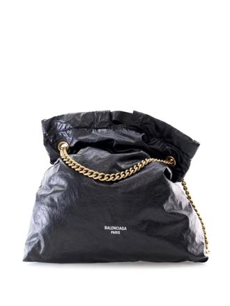 Balenciaga 2010 mittelgro&szlig;er Crush Tote Bag aus Kalbsleder - Schwarz