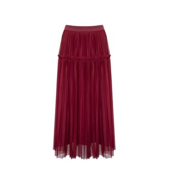 Jovonna London Tahia Skirt - - Skirts - Damen - Rot - XS