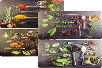 Philips Kalatex **NEU** 4 Stück Platzdeckchen/Malunterlage Gewürzmotive, abwaschbar (4 Stück Platzdeckchen), bunt, 209020