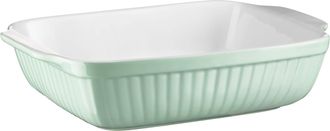 Mäser Mäser Auflaufform, Keramik Kitchen Time Grün, 33 x 24 x 8 cm