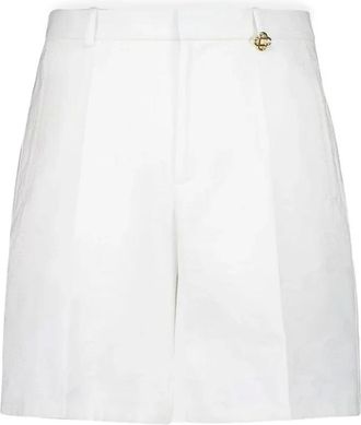 Casablanca Homme, Shorts, Blanc, Taille: S Monogram Cotton Shorts