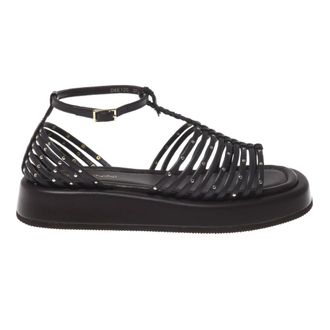 Baldinini Ledersandalen mit Nieten - - Shoes - Damen - Braun - 40 EU