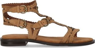 Ash Ash, Femme, Chaussures, Brun, Taille: 40 EU Paprika Studs Flat Sandal
