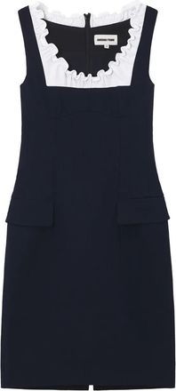 Shushu/Tong robe courte à poches et volants - Bleu