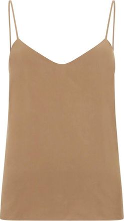 Max Mara Femme, Tops, Brun, Taille: 38 FR Top en Soie &agrave; Fines Bretelles