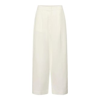 Soaked In Luxury Corinne Pantalon Court - Femme - Pantalons - Blanc - Taille: 40 FR