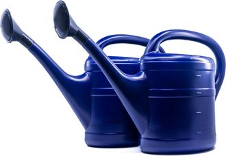 Kova&T 5L Gießkanne 2X BLAU + 1x BILDMAGNET! Blumenkanne Kunststoff für Garten & Zimmerpflanzen Gießkannen Gieskanne Gieskannen Giesskanne 5 L Liter Watering