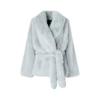 Pinko Kunstpelzjacke - - Jackets - Damen - Blau - XS