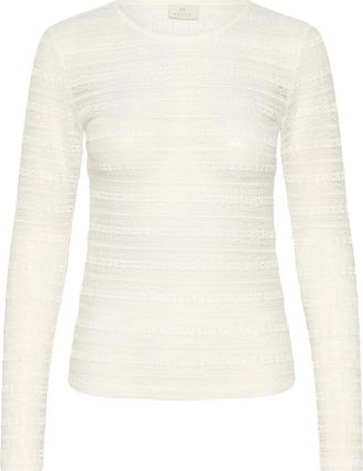 Kaffe Femme, Tops, Blanc, Taille: 46 FR Long Sleeve Hauts