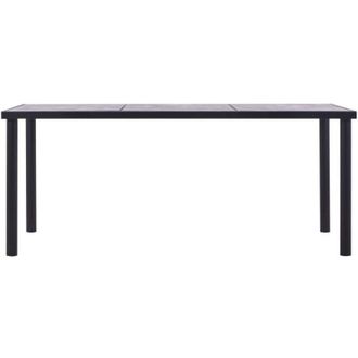 vidaXL Esstisch Schwarz und Betongrau 180 x 90 x 75 cm mdf Vidaxl