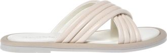 Baldinini Femme, Chaussures, Blanc, Taille: 39 1/2 EU Leather Mule