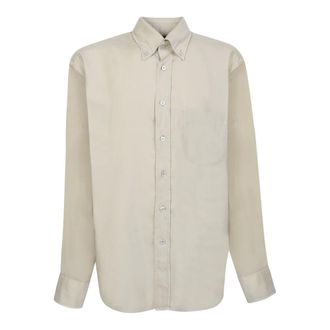 Tom Ford Homme, Chemises, Beige, Taille: S Chemise en Lyocell
