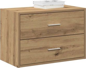 vidaXL Armoire avec 2 tiroirs ch&ecirc;ne artisanal bois ding&eacute;nierie - Vidaxl