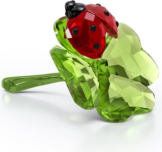 Swarovski Idyllia - Coccinelle et Tr&egrave;fle - Figurine - Swarovski