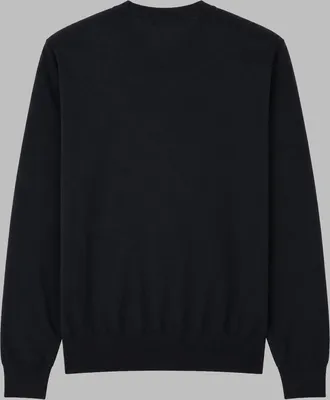 Tom Ford Mens V-Neck Wool Jumper Black Jumpers Sweater
