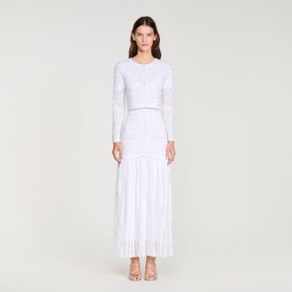 Sandro Cardigan court perl&eacute;