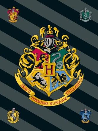 Harry Potter JFABRICS Plaid Harry Potter Blason Poudlard