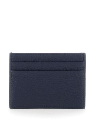 Dolce & Gabbana Mens Card Holder Blue Leather Accessory