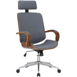 Clp Dayton Walnut / Grey Office Chair