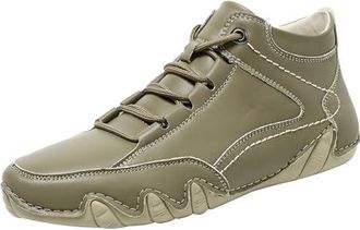 Generic Baskets Homme Plates Grande Taille Montante Chaussures de Sport Cuir L&eacute;ger Ext&eacute;rieur Antid&eacute;rapant Chaussures De Marche Tendances Sneakers 40