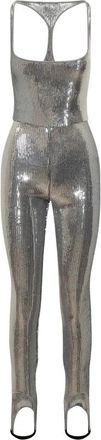 Dsquared2 Femme, Combinaisons et Ensembles, Gris, Taille: 38 FR Sequin Jumpsuit