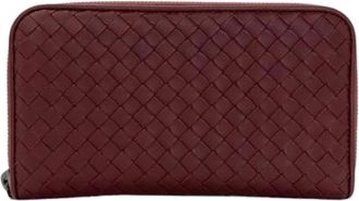 Bottega Veneta Portefeuille Long Pre-owned (Pliable) - Femme - Pre-owned - Rouge - Taille: ONE Size