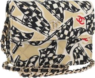 Chanel Sac Mini en Satin Pre-owned - Femme - Pre-owned - Multicolore - Taille: ONE Size