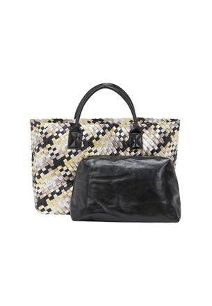 Faina 2-IN-1-Tragetaschen-Set 2-IN-1-Tragetaschen-Set Frauen Wei&szlig; Schwarz Gelb