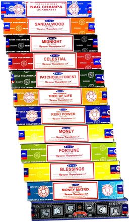 Satya Jewelry Original Oriental Series Premium R&auml;ucherst&auml;bchen (12 verschiedene D&uuml;fte) (Wohlstand und Wohlbefinden)